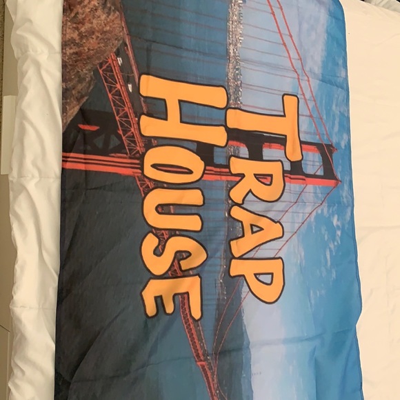 Wall Decor | Trap House Flag In Full House Logo | Poshmark